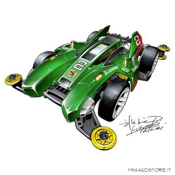 Tamiya 18644 - Mini 4WD God-Burning Sun - Serie PRO