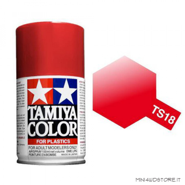 Tamiya TS18 - 85018 - Vernice Spray Tamiya TS-18 Metallic Red