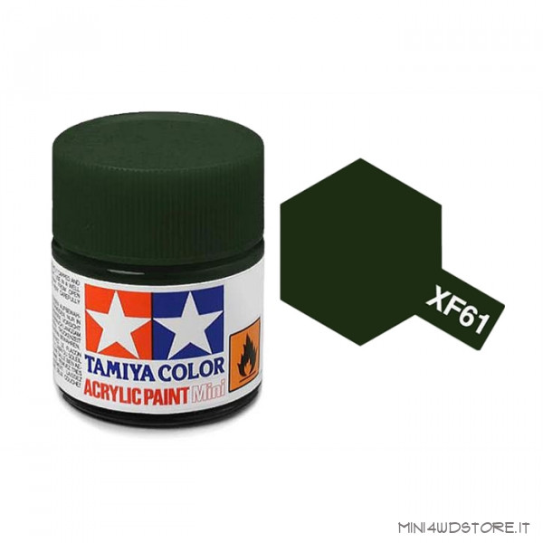 Tamiya 81761 - Vernice Acrilica Tamiya Mini XF-61 Dark Green - Colori ...