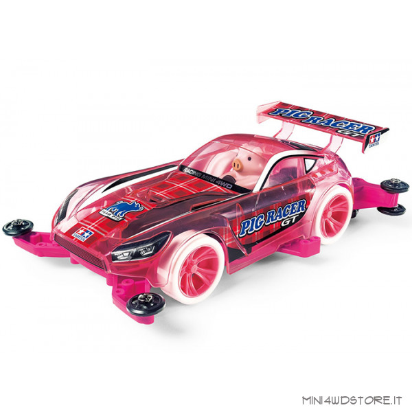 Tamiya 95480 - Mini 4WD Pro Pig Racer Gt Pink con Telaio MA