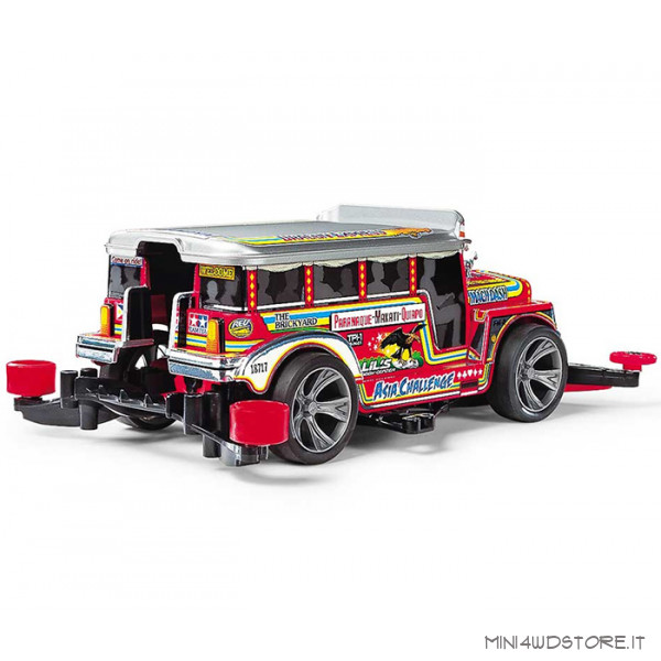 Tamiya 18717 - Mini 4WD Jr Dyipne Filippine Bus con Telaio FM-A