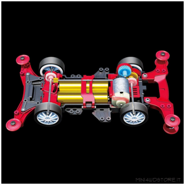 Tamiya 18098 - Mini 4WD Iron Beak con Telaio Vz