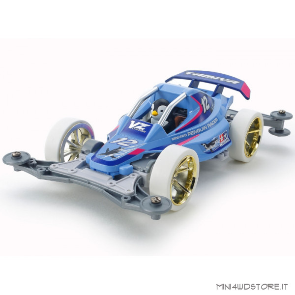 Tamiya 95570 - Mini 4WD Penguin Racer con Telaio VZ