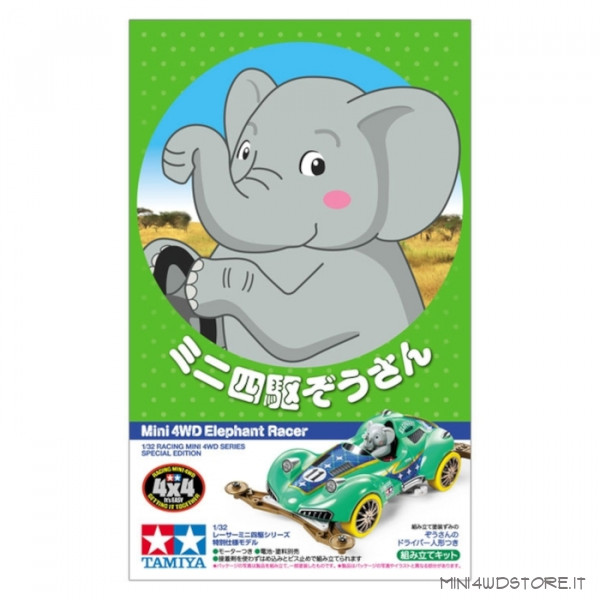 Tamiya 95569 - Mini 4WD Elephant Racer con Telaio VZ